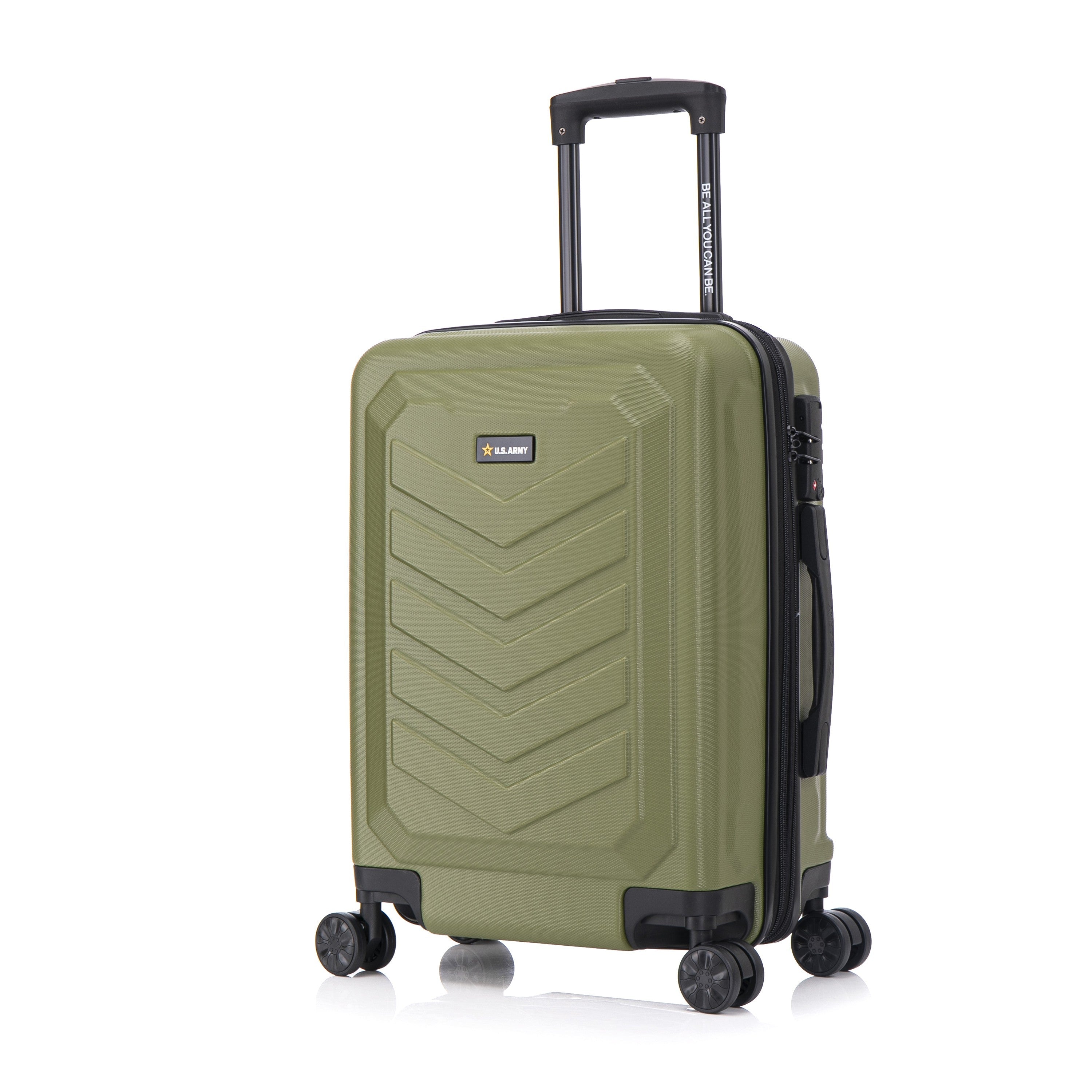 U.S. ARMY FOX PRO 20" Expandable Carry-On Suitcase with TSA Lock ...